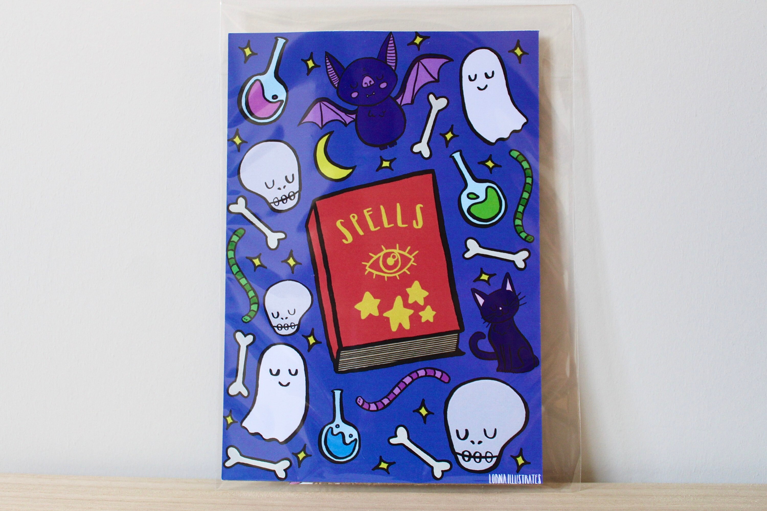 Spell Book A5 Print on Luulla